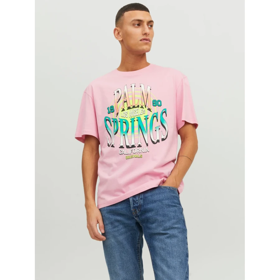 Camiseta Jack&Jones City Rosa - Mainland Jeans